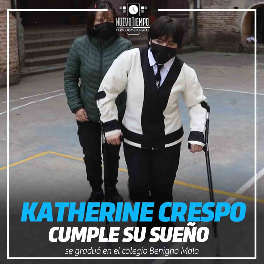 Katherine Crespo, a pesar de su discapacidad física cumple su sueño de ...